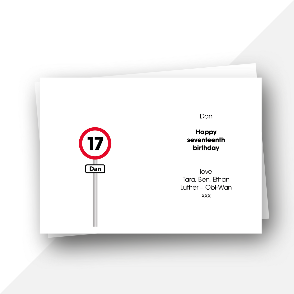 17 Personalised: Bloody ‘L’ you’re 17 milestone birthday card ...